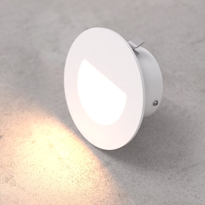 ST317R Round Stair Step Light Recessed Wall Light – commercial-lighting-au