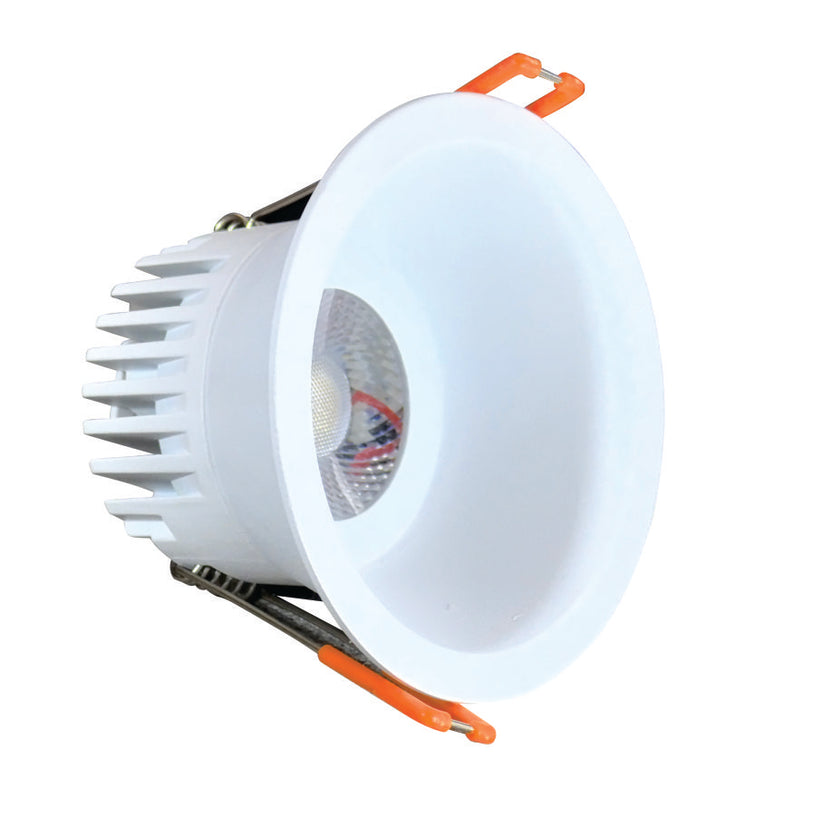 Jaguar 10W 1100lm Deep Baffle Recessed LED Downlight Tri-Color Dimmabl ...