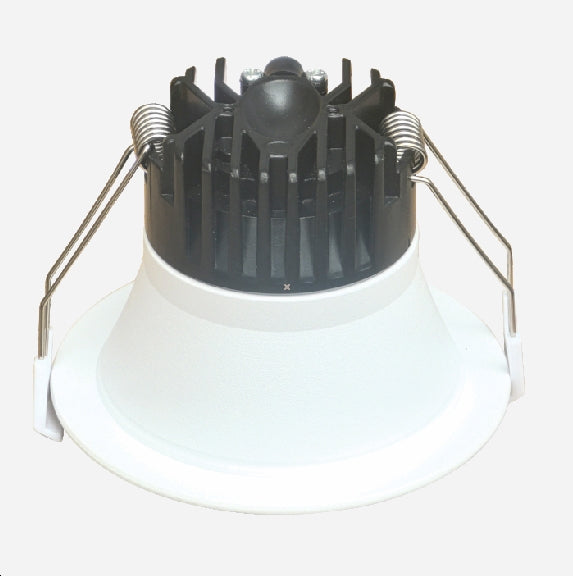 Jaguar 10W 1100lm Deep Baffle Recessed LED Downlight Tri-Color Dimmabl ...