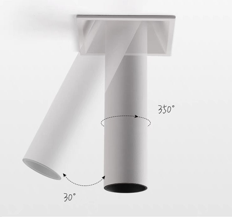 D207 Adjustable Long Short Tilt Spot Recessed Downlight – commercial ...