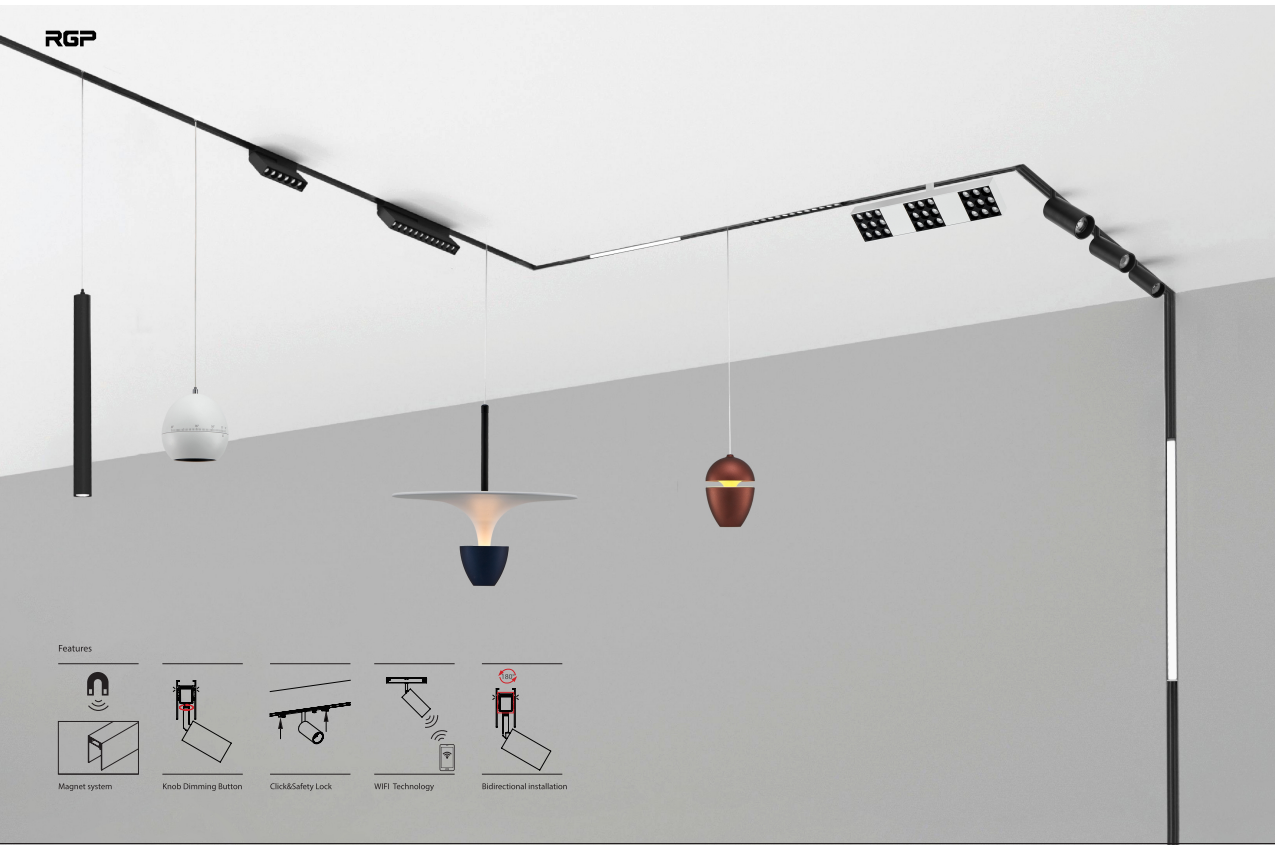 Magnatic Track Spot Light Single Spot – commercial-lighting-au