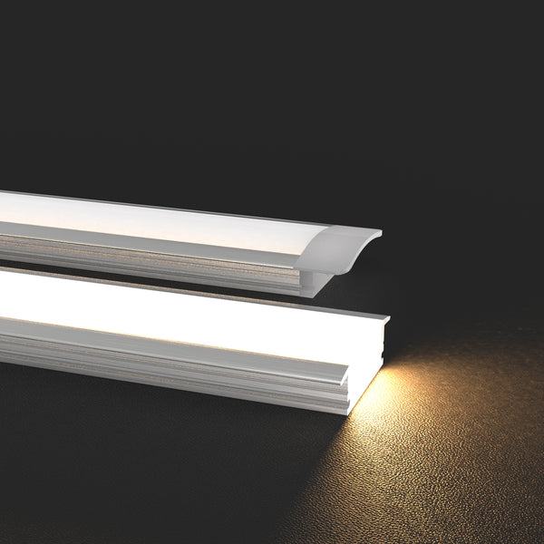 LED Strip Extrusion 1708 Low Profile Recessed Mounted – commercial ...